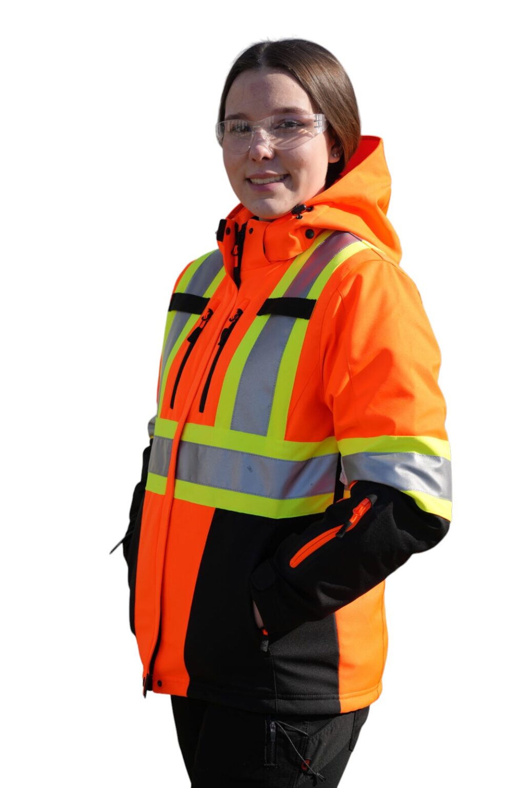 Hi-Viz 3 Layer Insulated Softshell Jacket | Womens Workwear