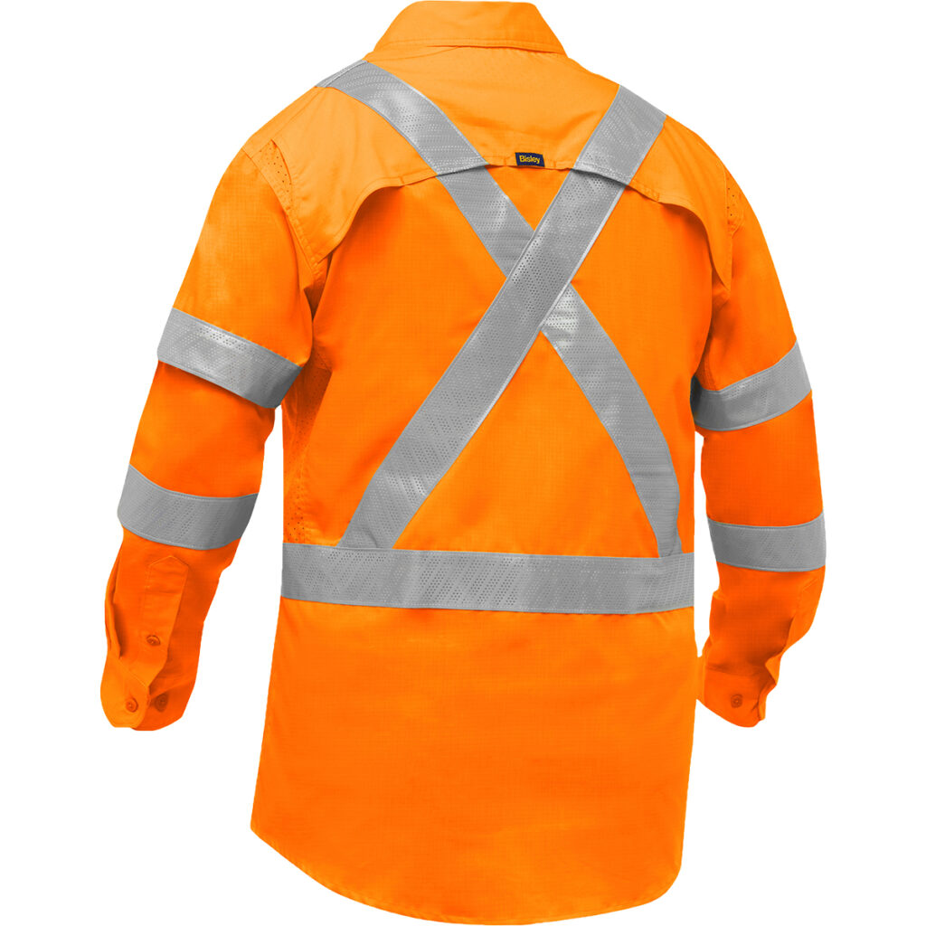 Hi-Viz X-Back Long Sleeve Shirt with X-Airflow™ Ventilation | Womens ...
